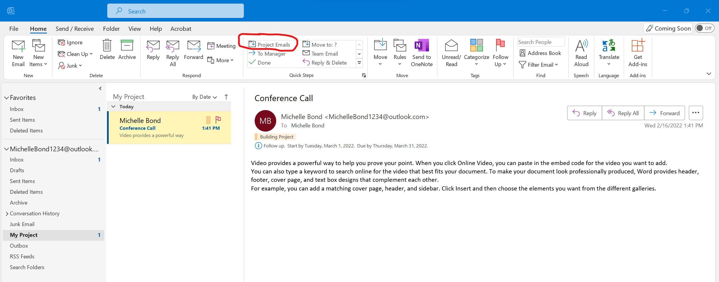 Using Quick Steps In Microsoft Outlook Full Circle Computing